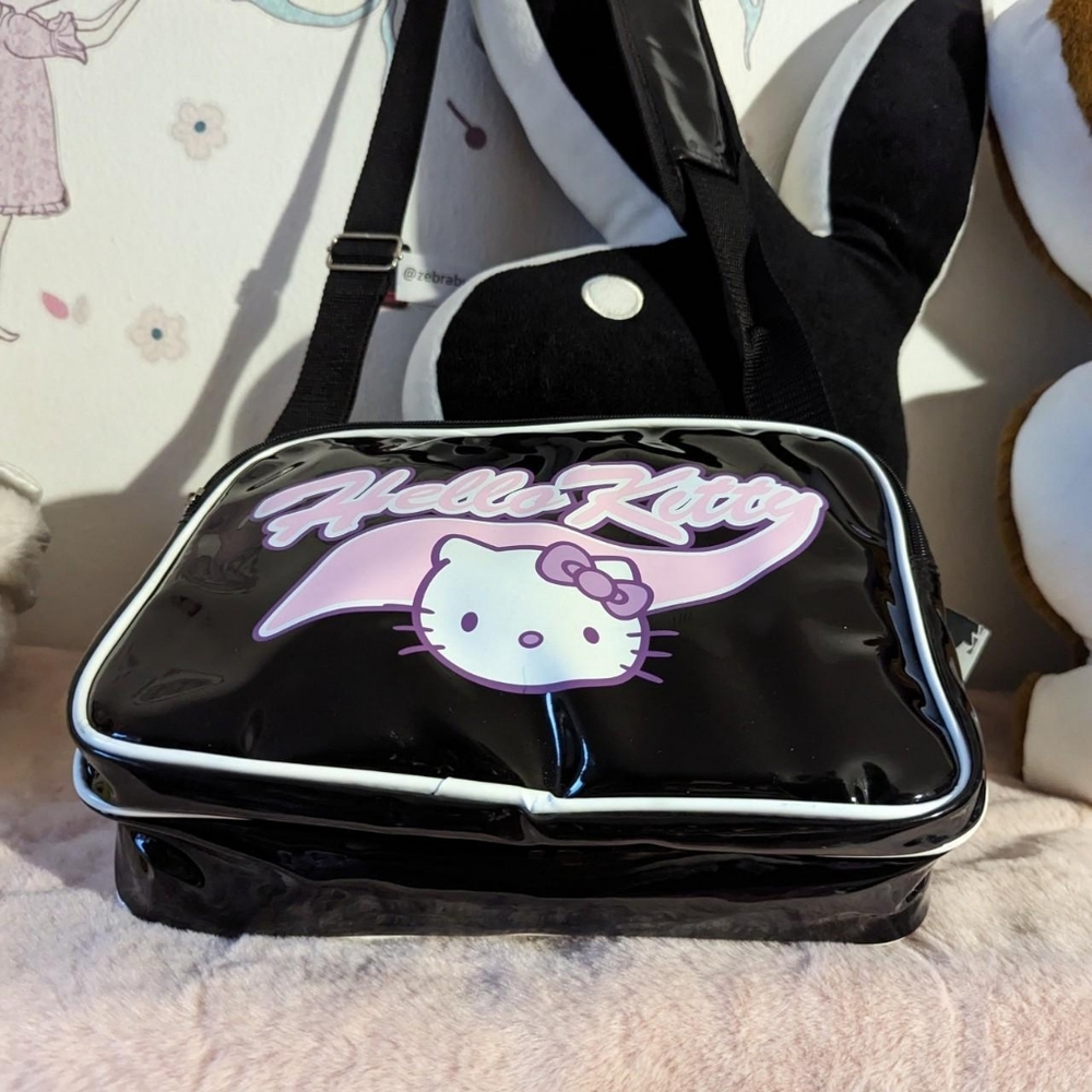 Hello Kitty Black Vinyl Bag - Gem